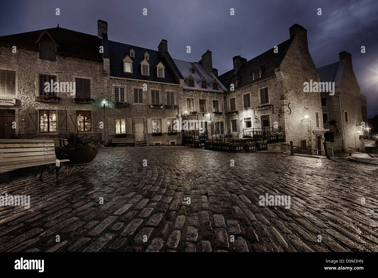 The heart of Place Royale, the 17th century reconstructed old town of ...