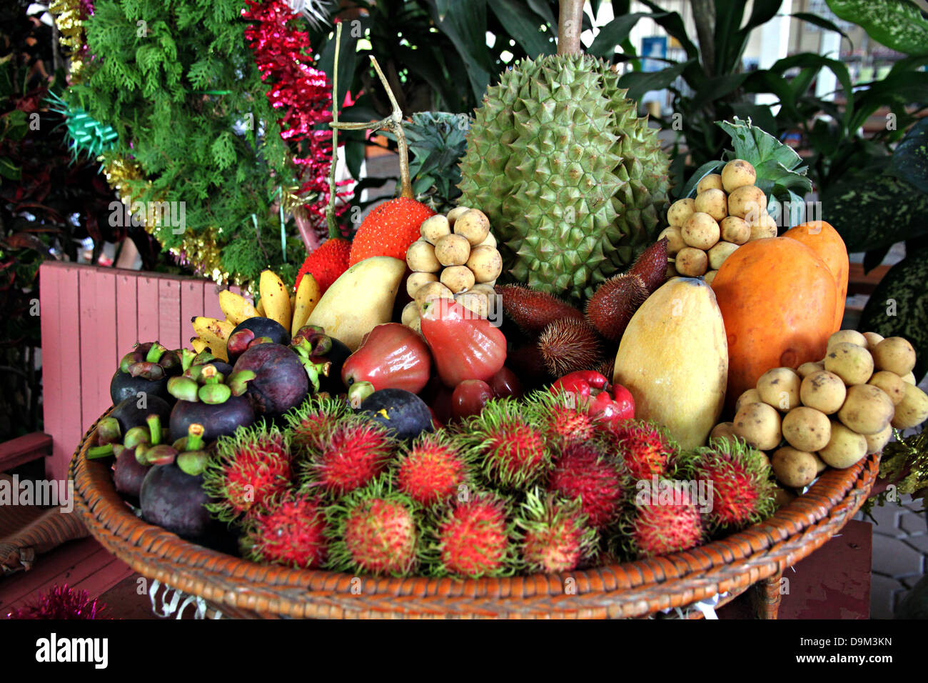 Mixed Fruits of Domestic in Thailand Stock Photo - Alamy