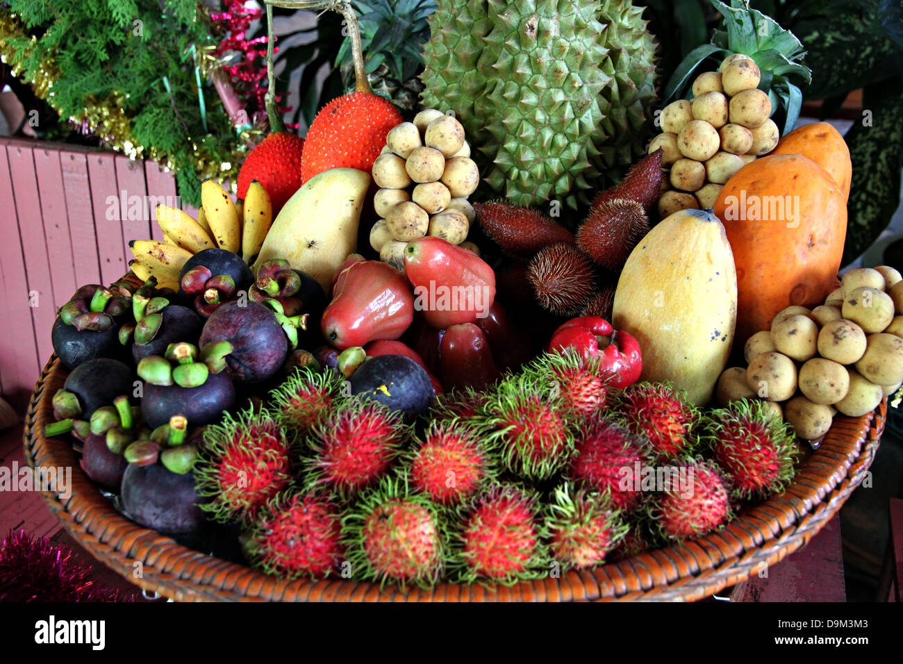 Mixed Fruits of Domestic in Thailand Stock Photo - Alamy