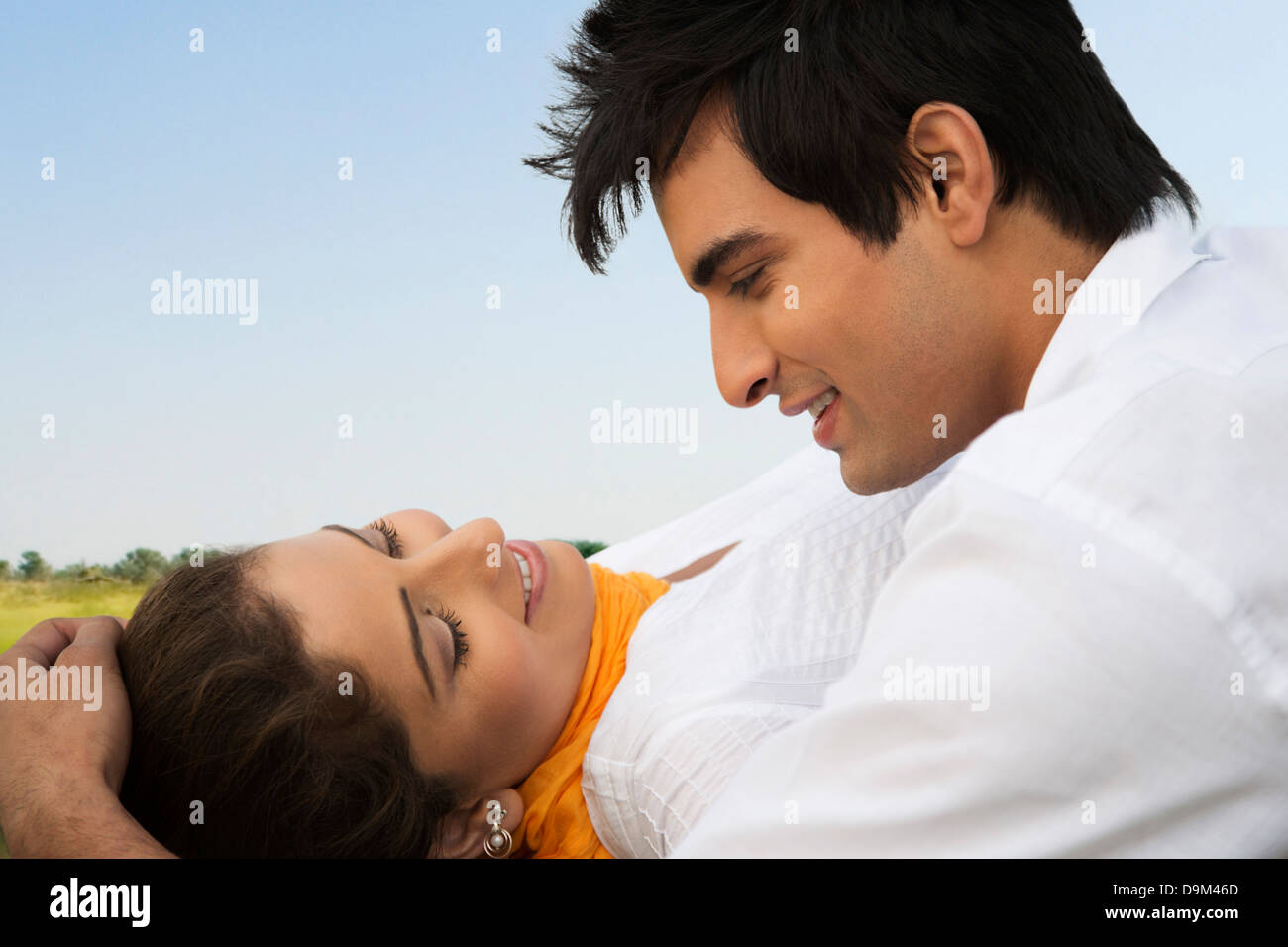 Close-up of a romantic couple Stock Photo - Alamy