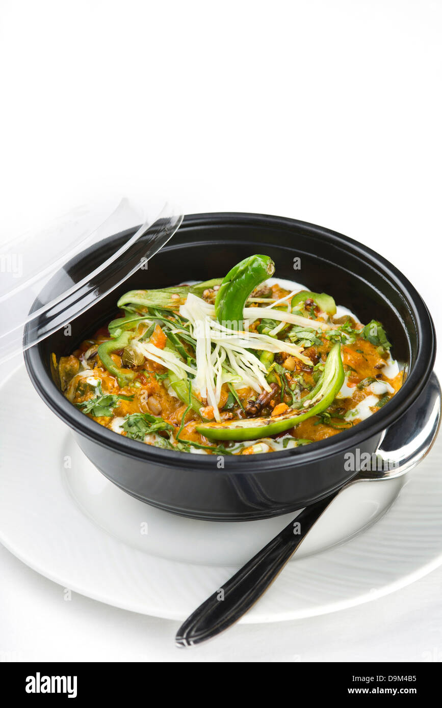 Subz Handi served in a bowl Stock Photo - Alamy