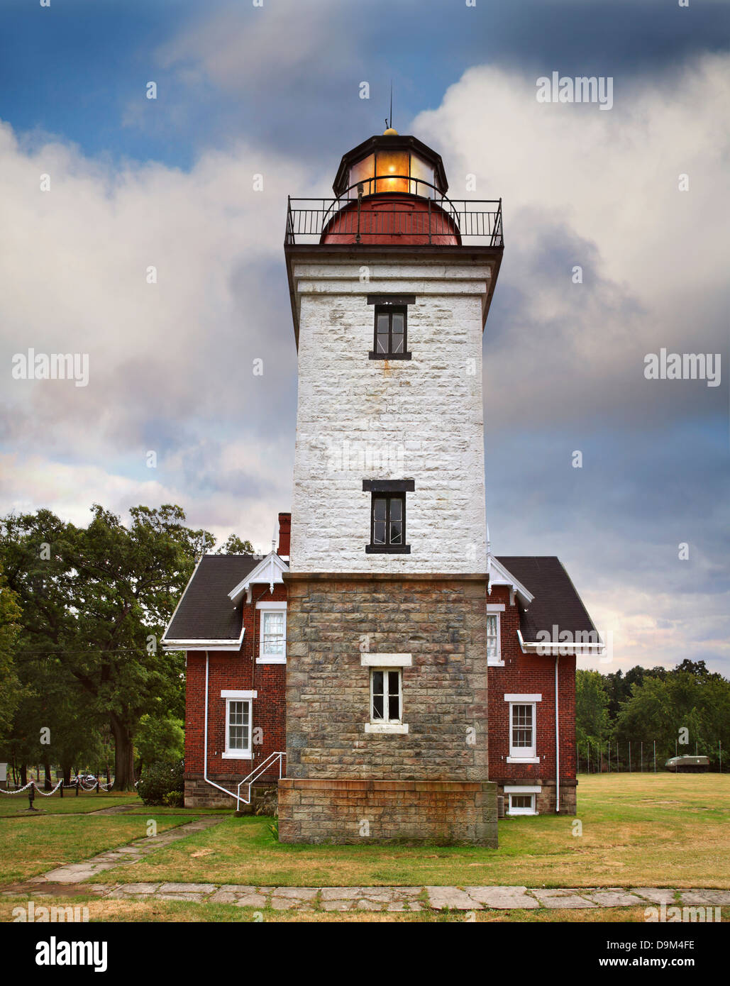 The Classic Dunkirk Lighthouse Overlooking Lake Erie At Dunkirk New ...