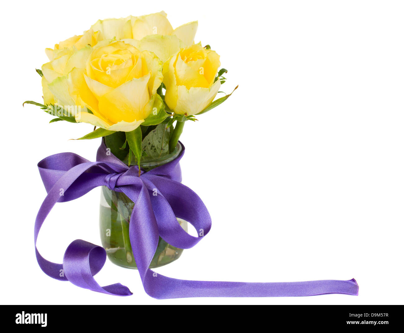 yellow roses posy Stock Photo - Alamy