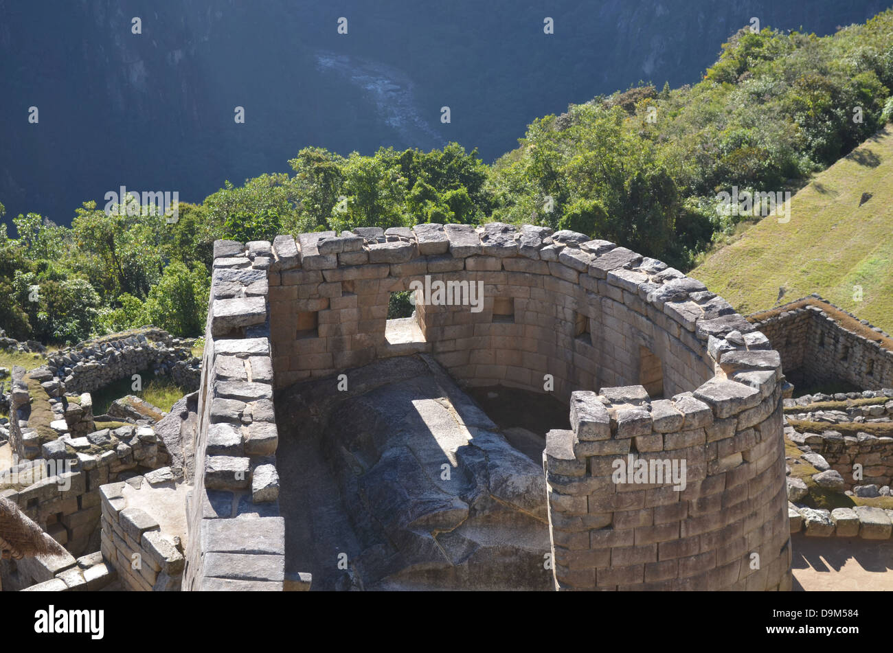 Temple of the Condor at the Inca ruins at Machu Picchu, near Cusco ...