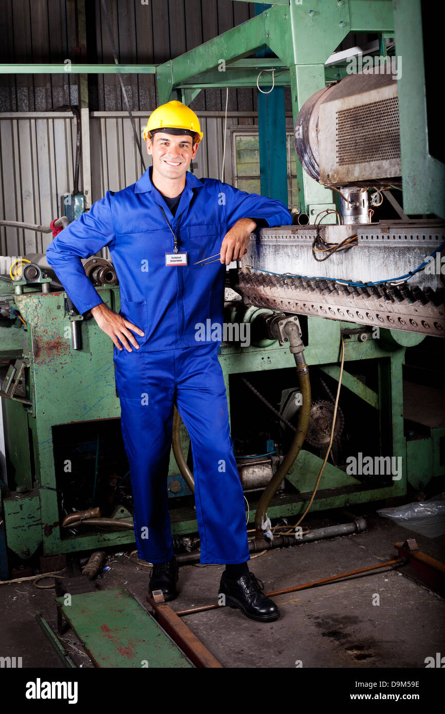 heavy industry mechanic portrait in factory Stock Photo - Alamy