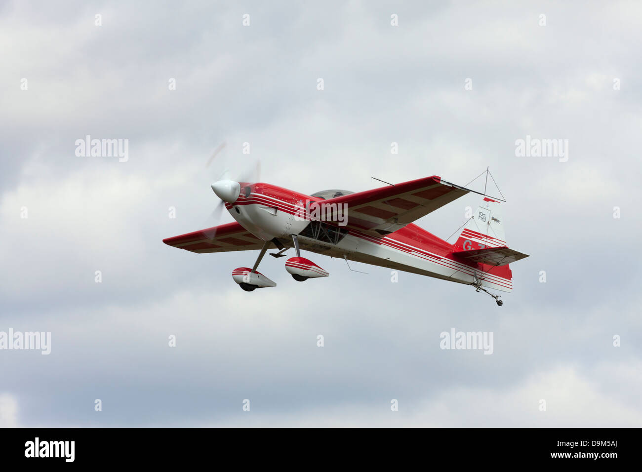 Edge 360 G-ZVKO taking-off from Breighton Airfield Stock Photo - Alamy