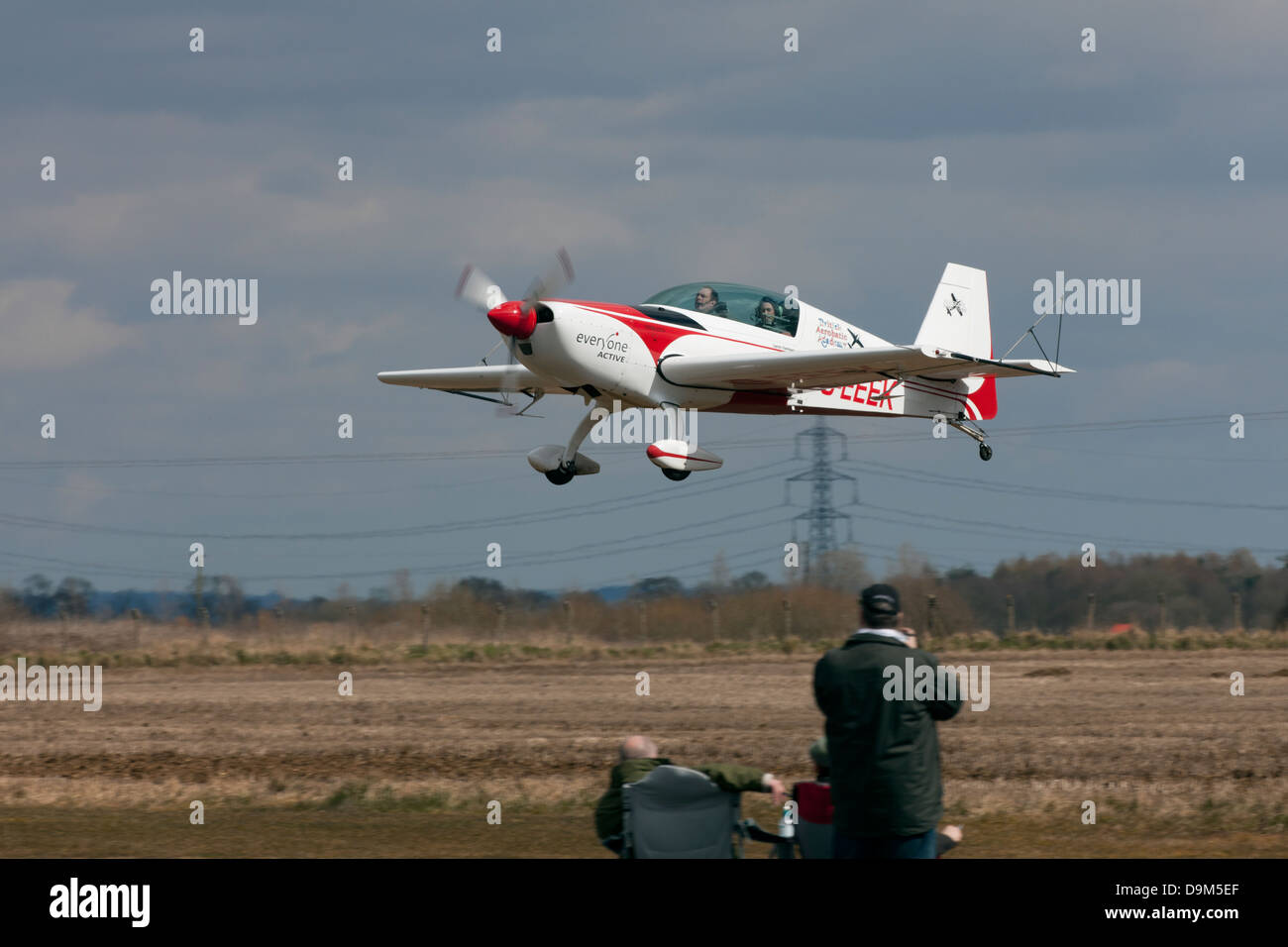 Extra EA300-200 G-EEEK landing at Breihton Airfield Stock Photo - Alamy