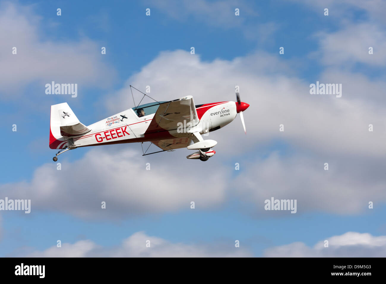 Extra EA300-200 G-EEEK in flight after take-off from Breighton Airfield ...