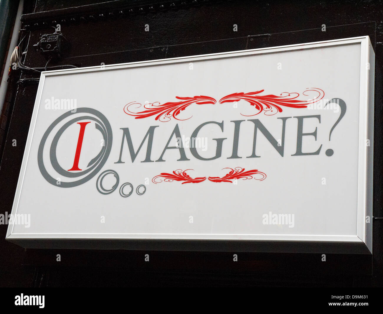 Imagine sign hi-res stock photography and images - Alamy