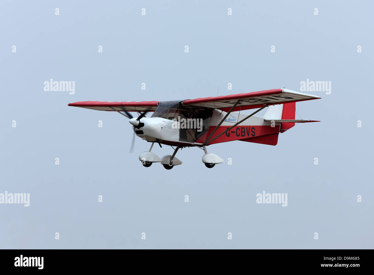 Skyranger 912 (2) G-CBVS in flight at Breighton Airfield Stock Photo ...