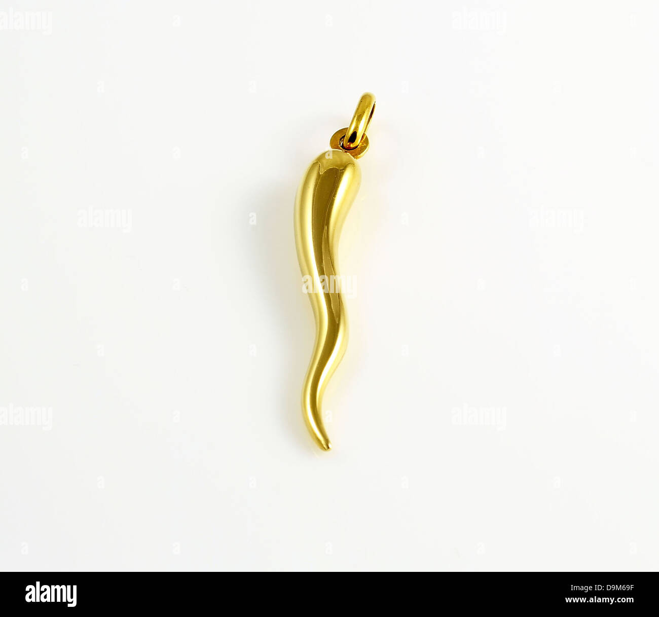 Gold Italian Horn Stock Photo - Alamy