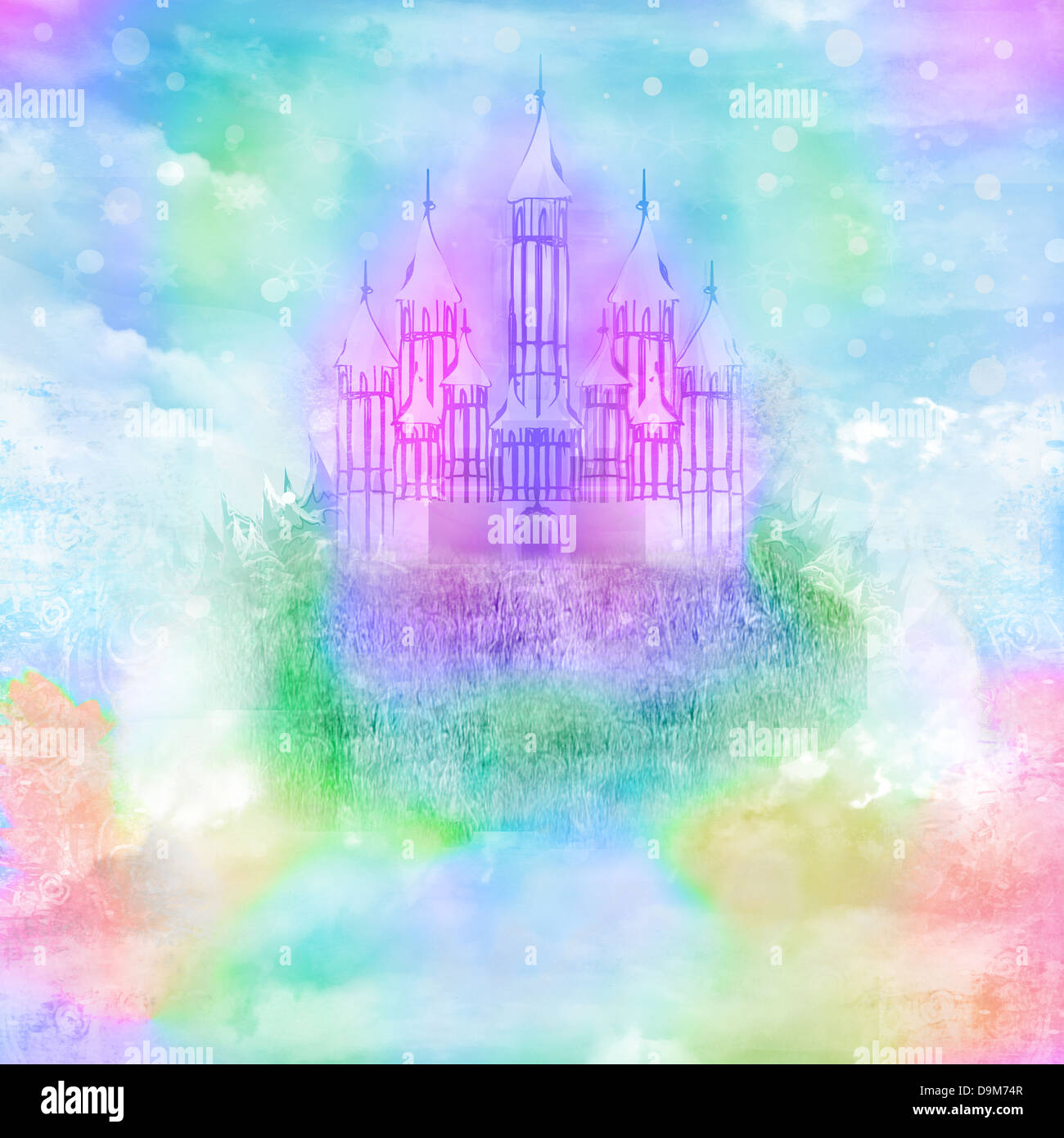 Magic Fairy Tale Princess Castle Stock Photo - Alamy