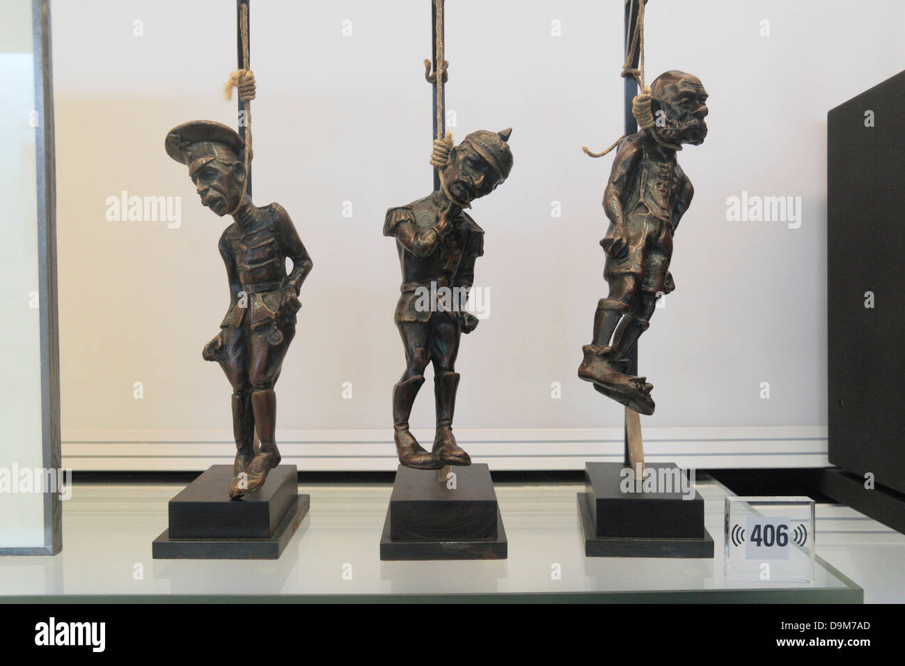 Unusual statues in nooses from World War One on display at the ...