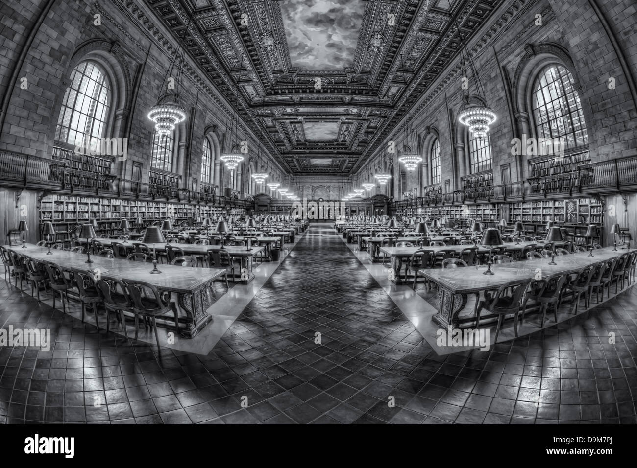 The Rose Main Reading Room in the main branch of the New York Public ...