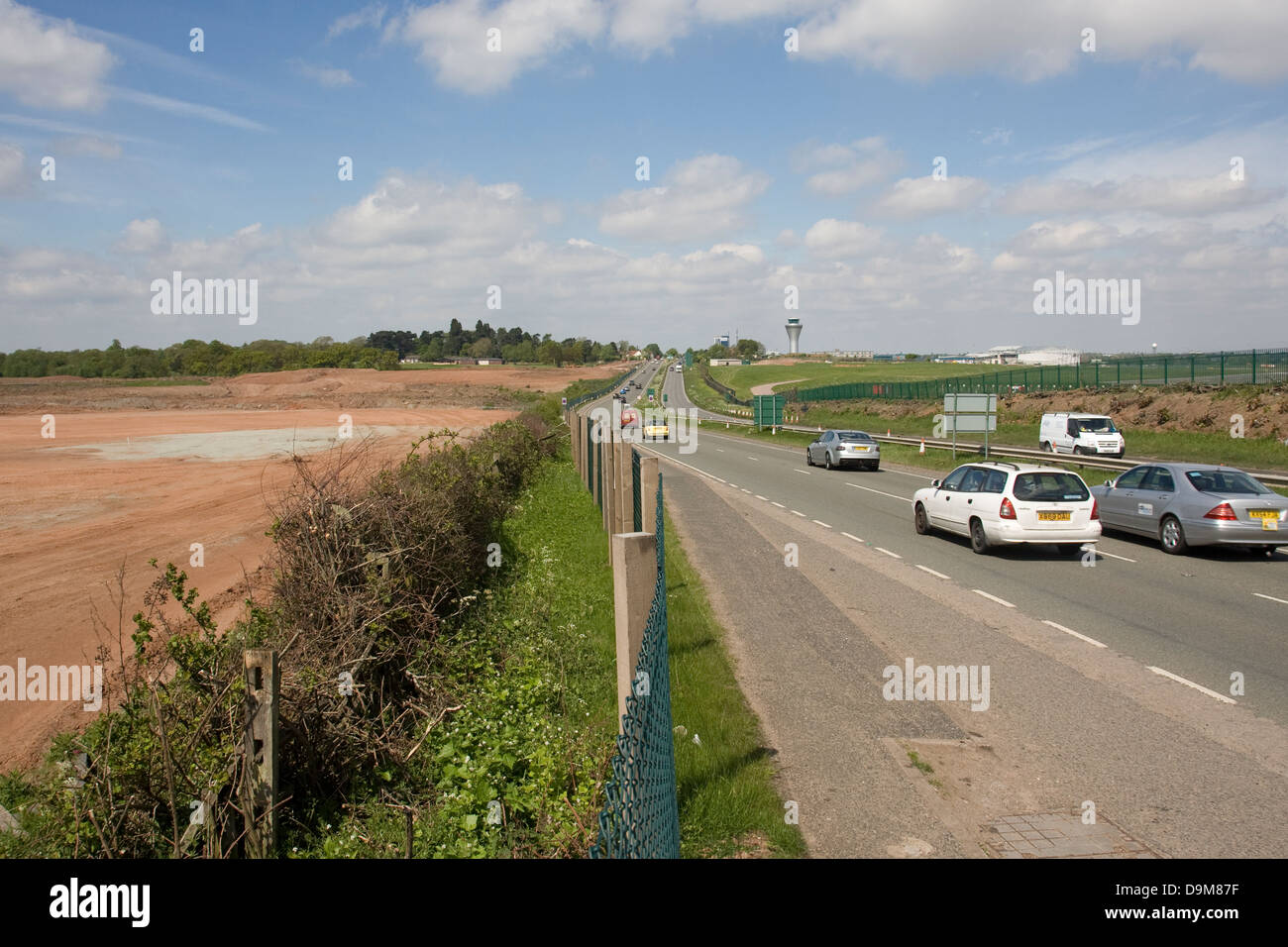 Coventry Road (A45) prior to being rerouted around Birmingham Airport's ...