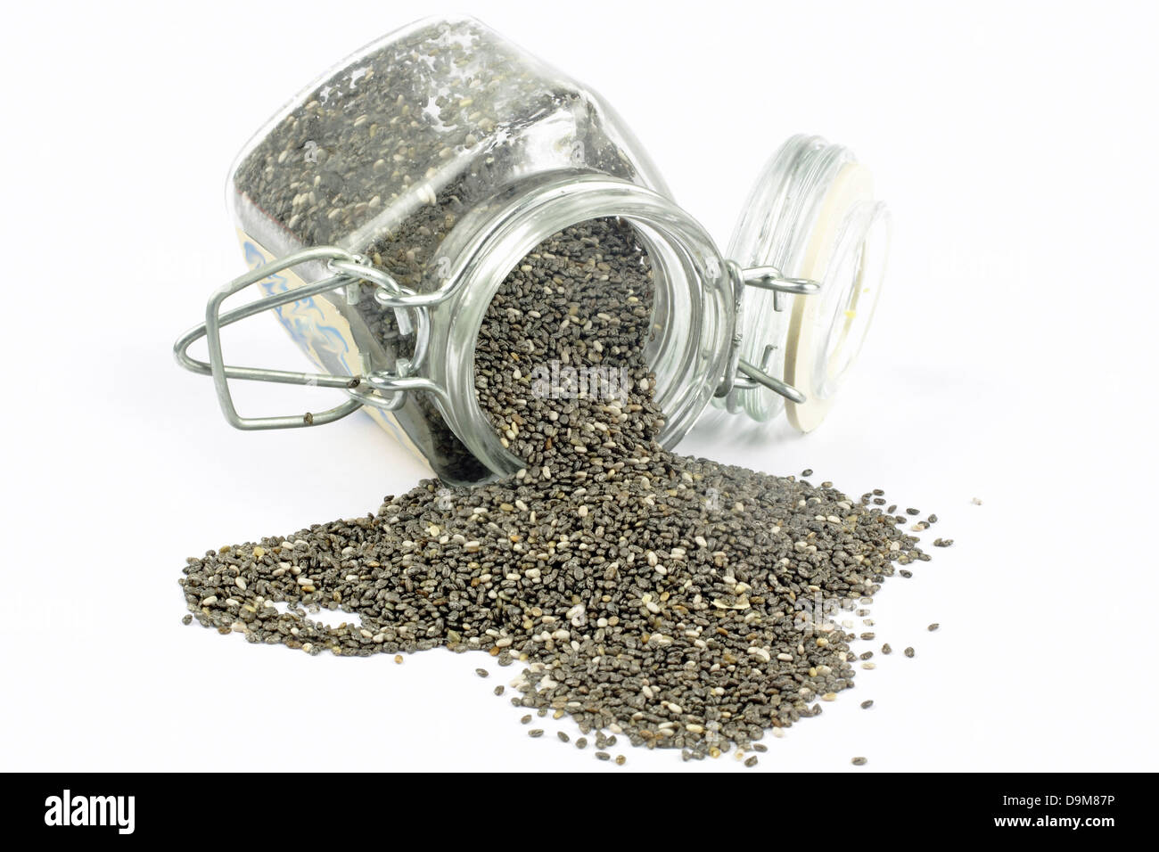 Salvia hispanica chia seeds Stock Photo - Alamy