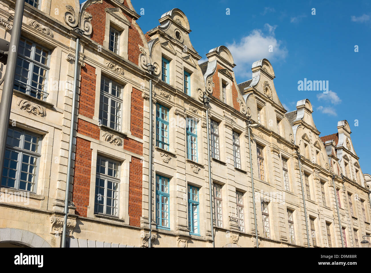 Arras France Flemish style buildings in the main square of Grande Place ...