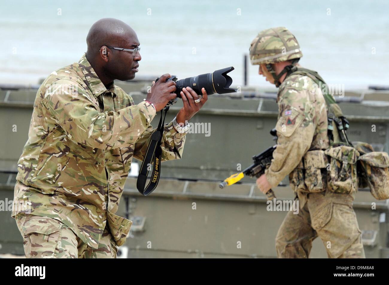 Army photographer, UK Stock Photo - Alamy