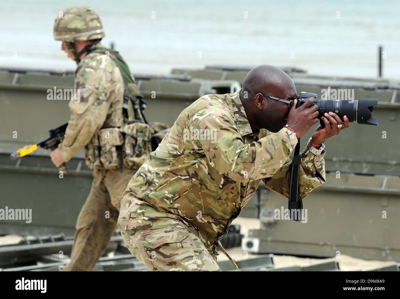 Army photographer, UK Stock Photo - Alamy