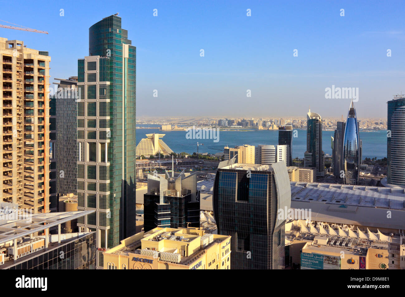 High Rise Buildings in the new City Center of Doha, Qatar Stock Photo ...