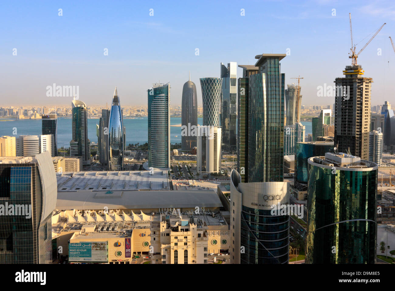 High Rise Buildings in the new City Center of Doha, Qatar Stock Photo ...