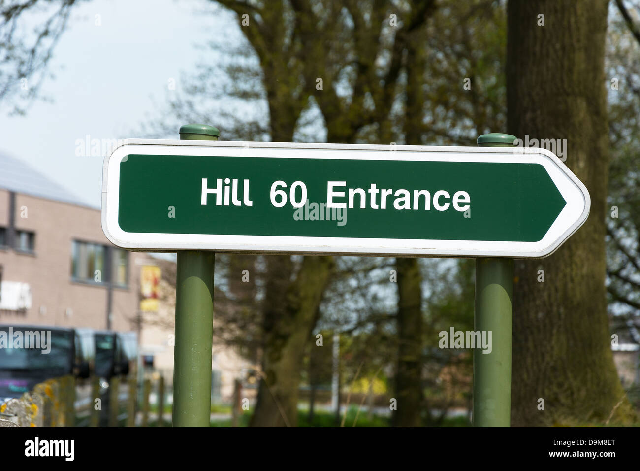 Entrance to Hill 60 memorial near Ypres Stock Photo - Alamy