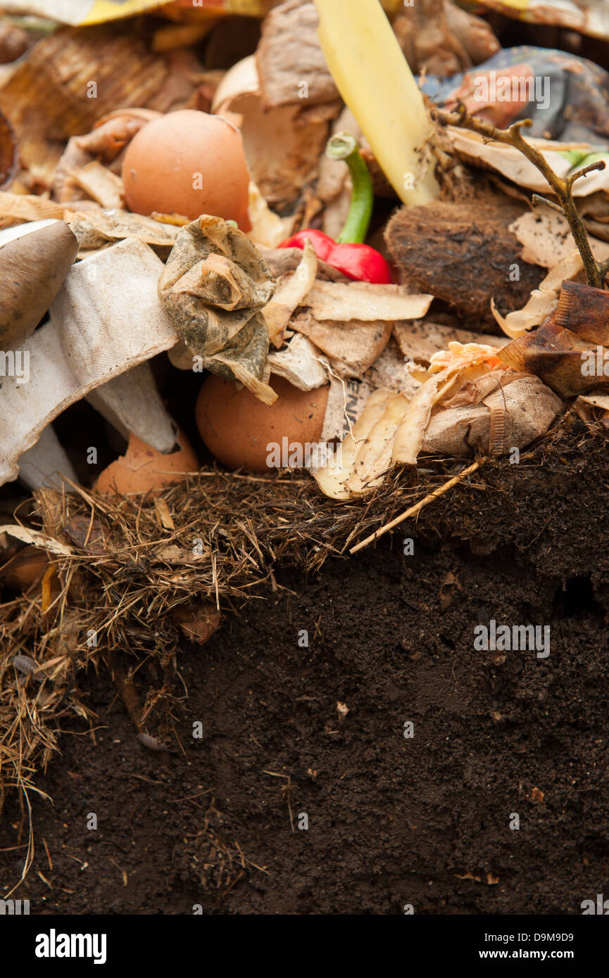 Compost home recycling Stock Photo - Alamy