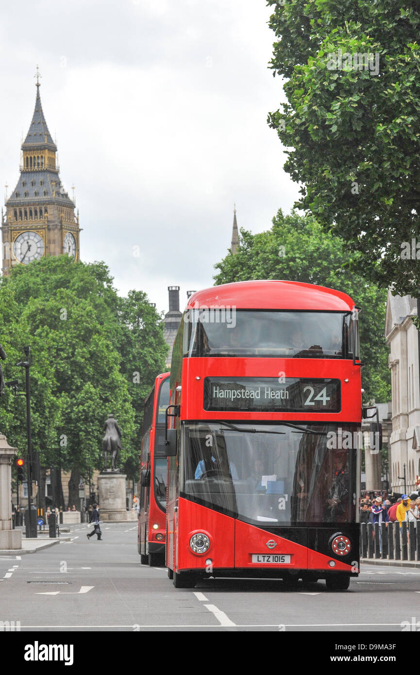 Whitehall, London, UK. 22nd June 2013. With Big Ben in the background ...