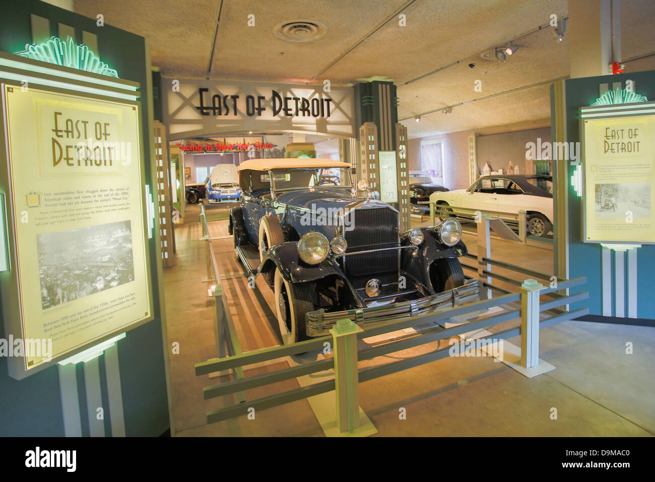Interior exhibits at the Saratoga Automobile Museum in Saratoga Springs ...