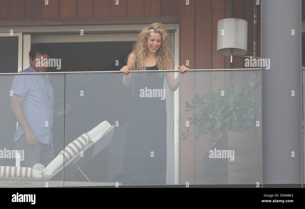 Rio de Janeiro, southeastern Brazil. June 21, 2013. Colombian singer ...