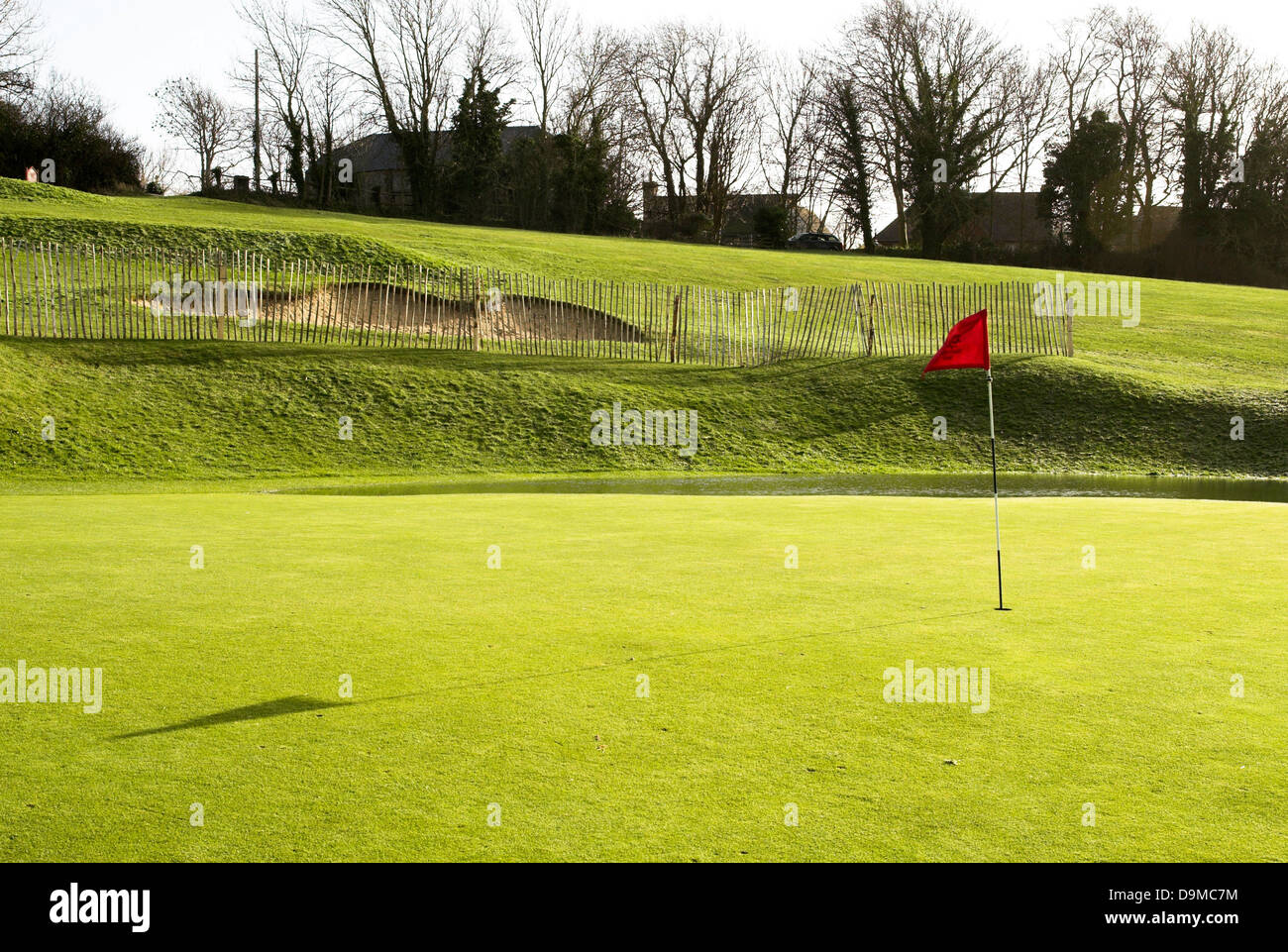 A long period of rain brings a waterlogged golf course on the south ...