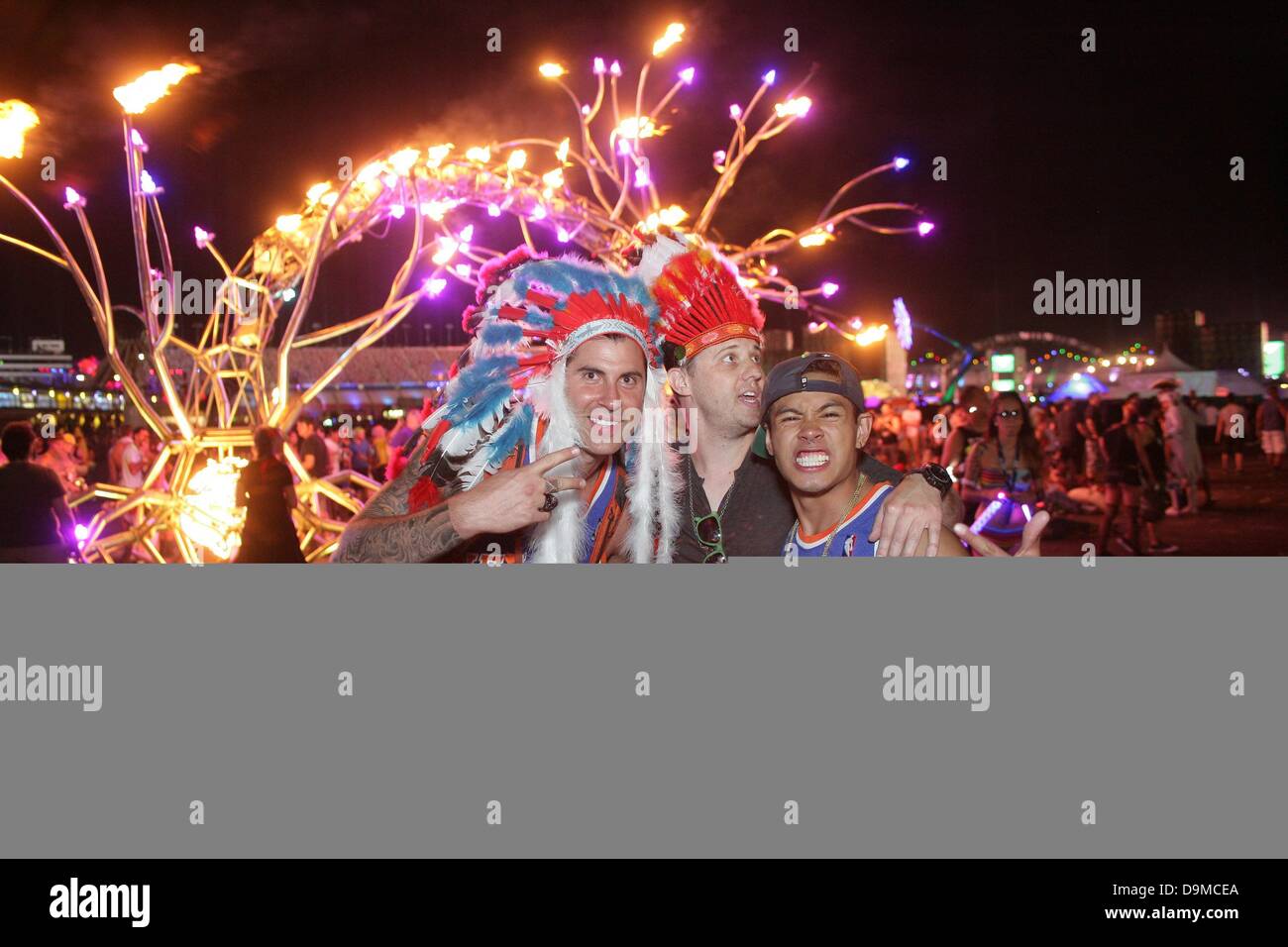 Las Vegas, NV. 21st June, 2013. New York EDC fans in attendance for ...