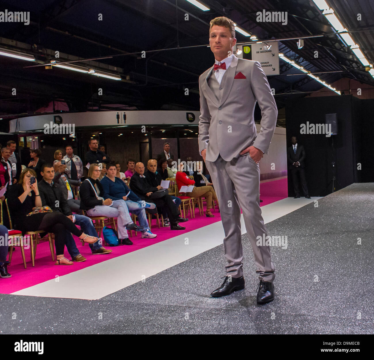 Paris, France, Male Model in Fashion Trade Show, at First Gay Marriage ...