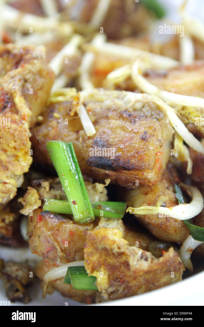 Chinese food , Stir fried daikon cake Stock Photo - Alamy