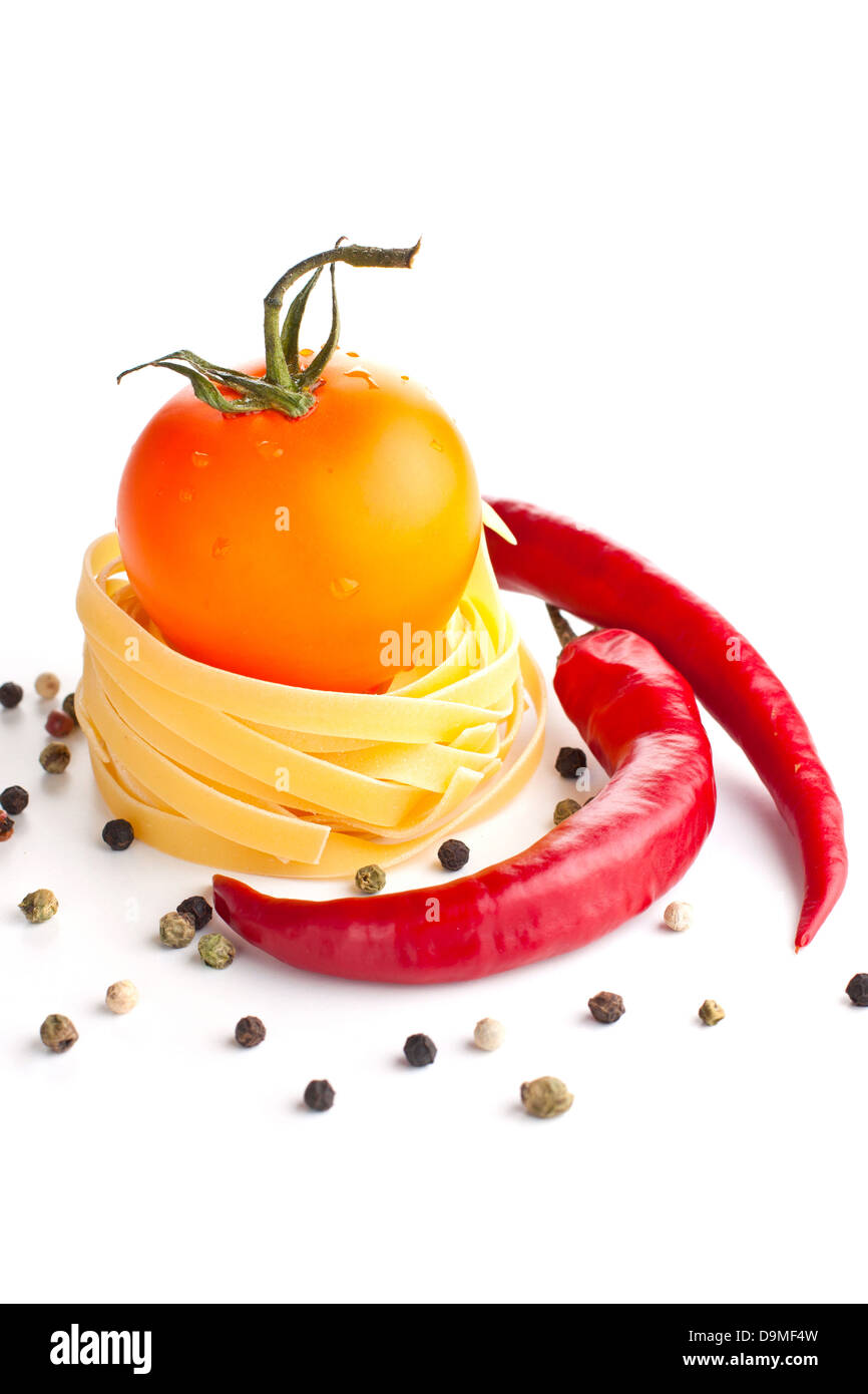 Orange yellow pepper in Cut Out Stock Images & Pictures - Alamy