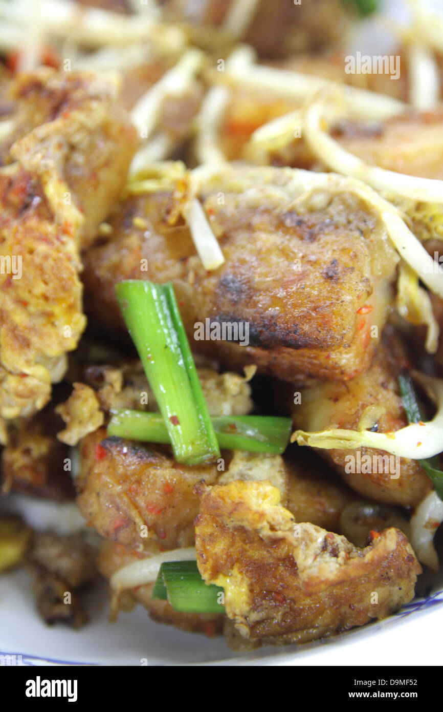 Chinese food , Stir fried daikon cake Stock Photo - Alamy