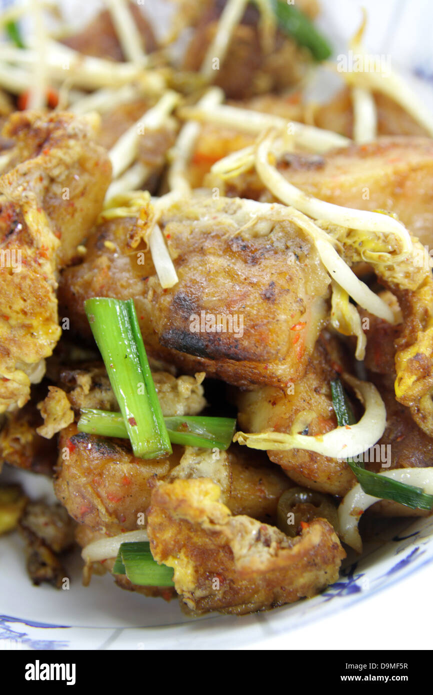 Chinese food , Stir fried daikon cake Stock Photo - Alamy