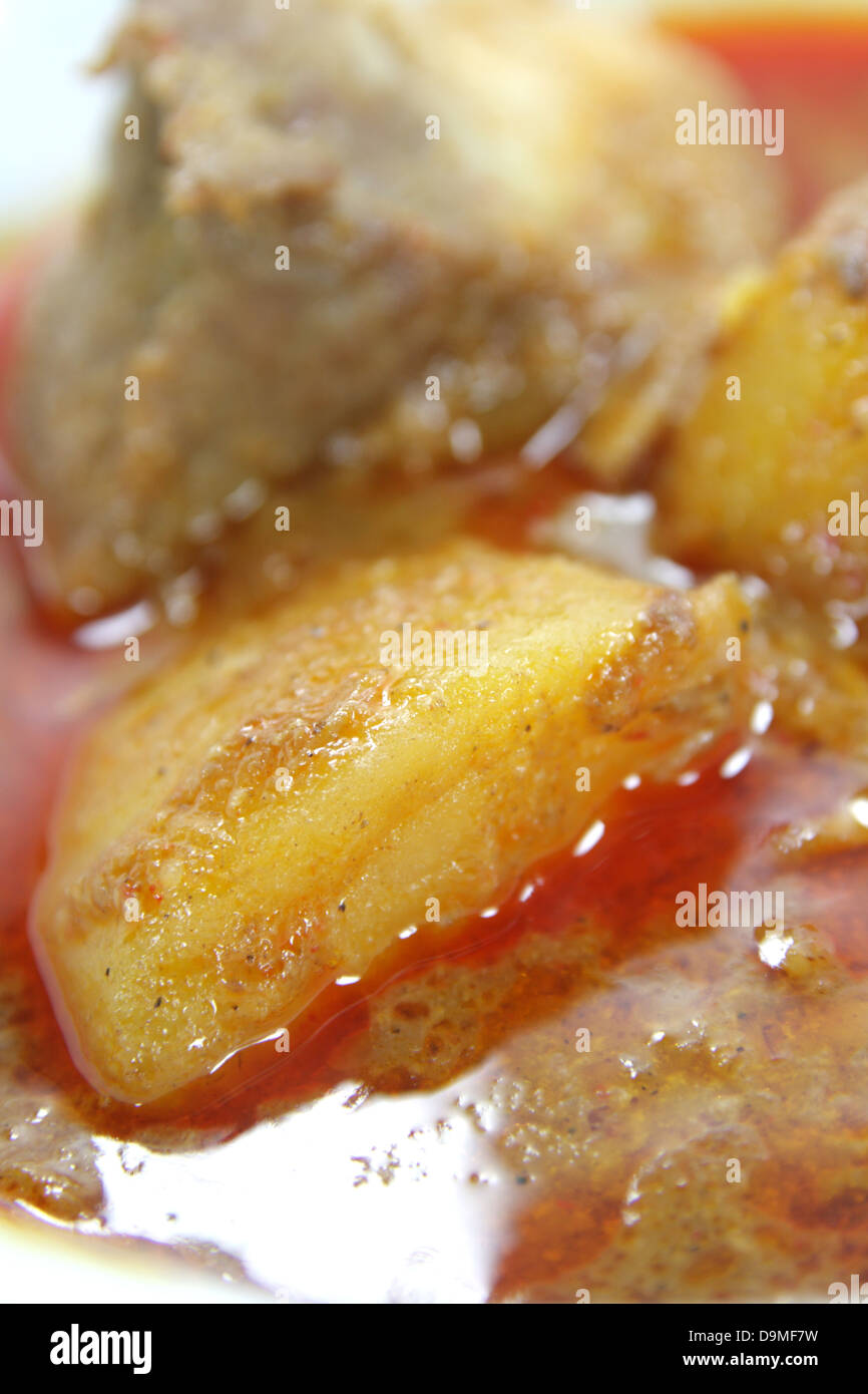 Thai curry dish , Massaman curry Stock Photo - Alamy