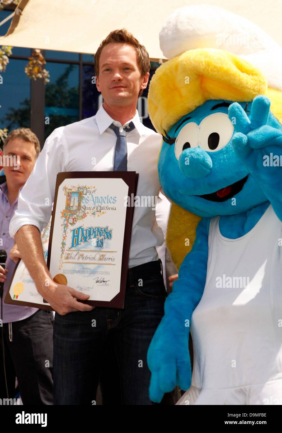 Los Angeles, CA. 22nd June, 2013. Neil Patrick Harris, Smurfette in ...