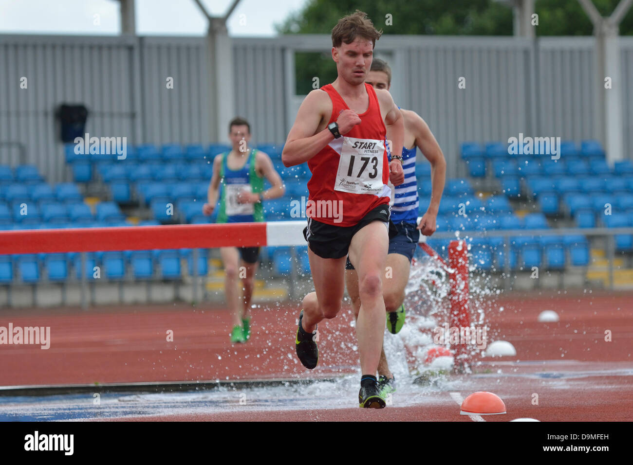 Steeplechase water jump track hi-res stock photography and images - Alamy