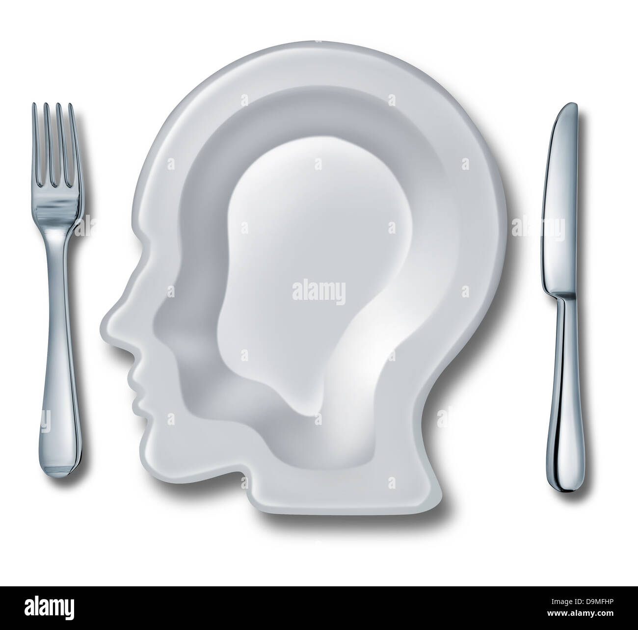 Smart eating and recipe menu planning with a white ceramic plate in the ...