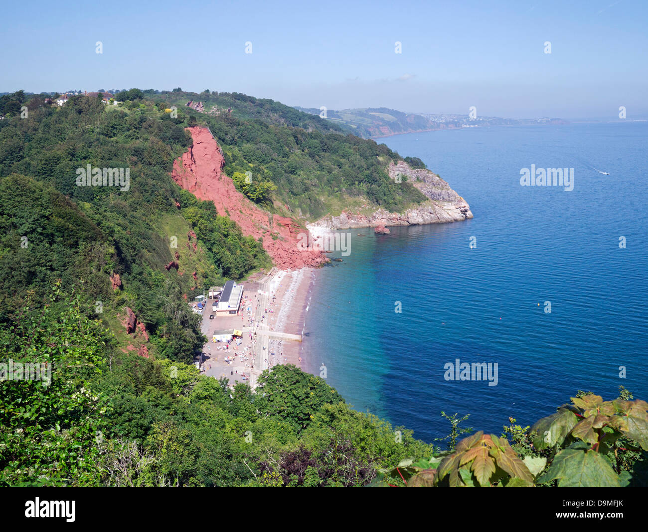 Oddicombe Beach near Torquay, Devon Stock Photo - Alamy