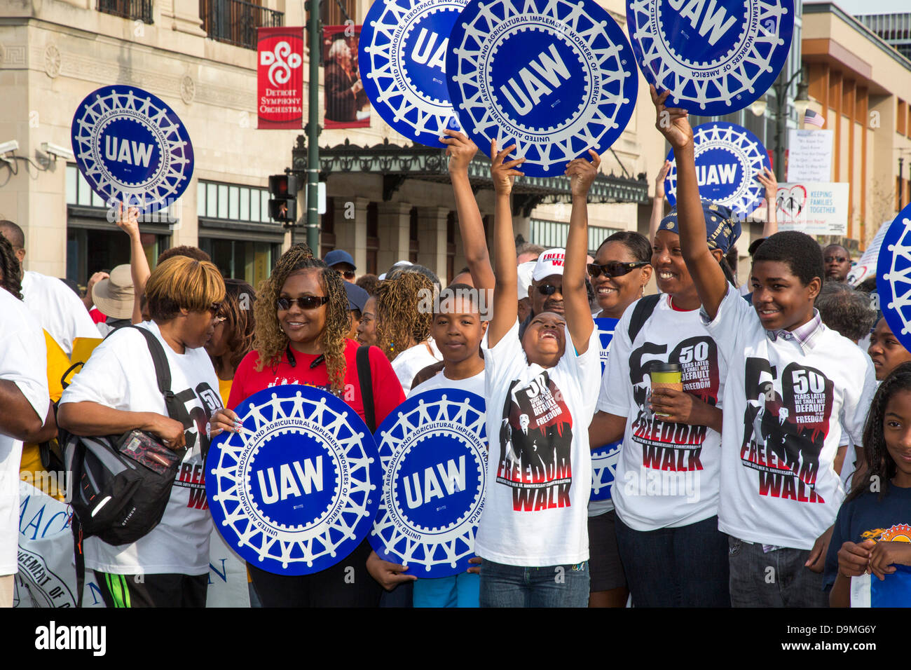 Detroit, Michigan - June 22, 2013 - Thousands of civil rights, labor ...