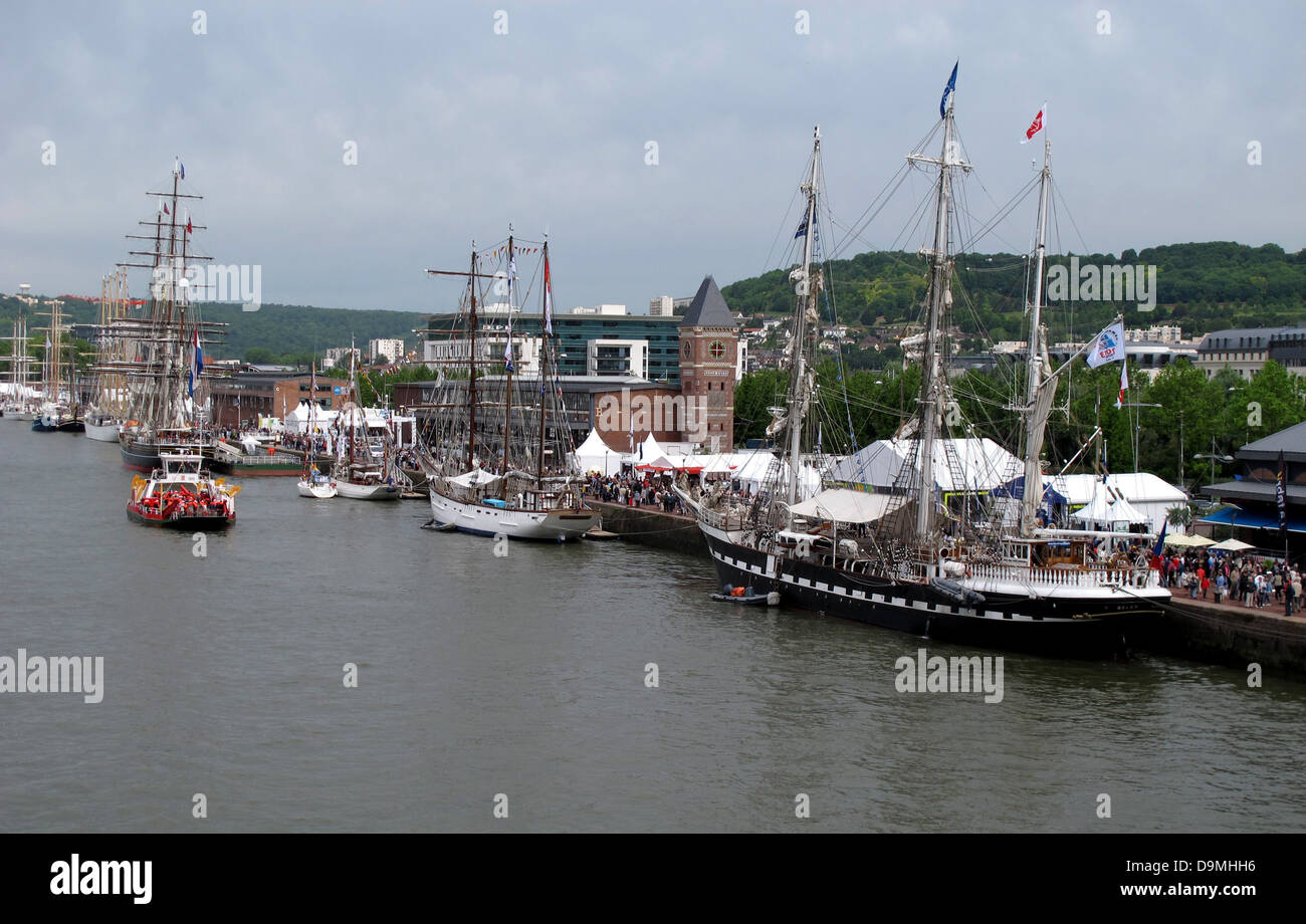 Belem French sailing ship,Armada de la Liberte,Rouen,Seine river,Seine ...