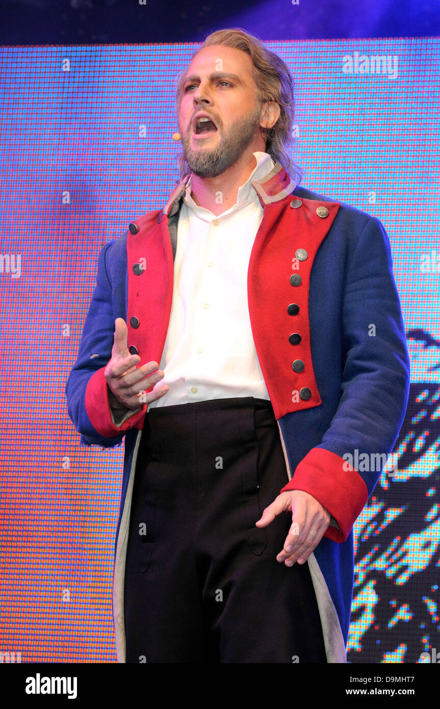 London, UK. 22 June 2013. LES MISERABLES Performances from a range of ...