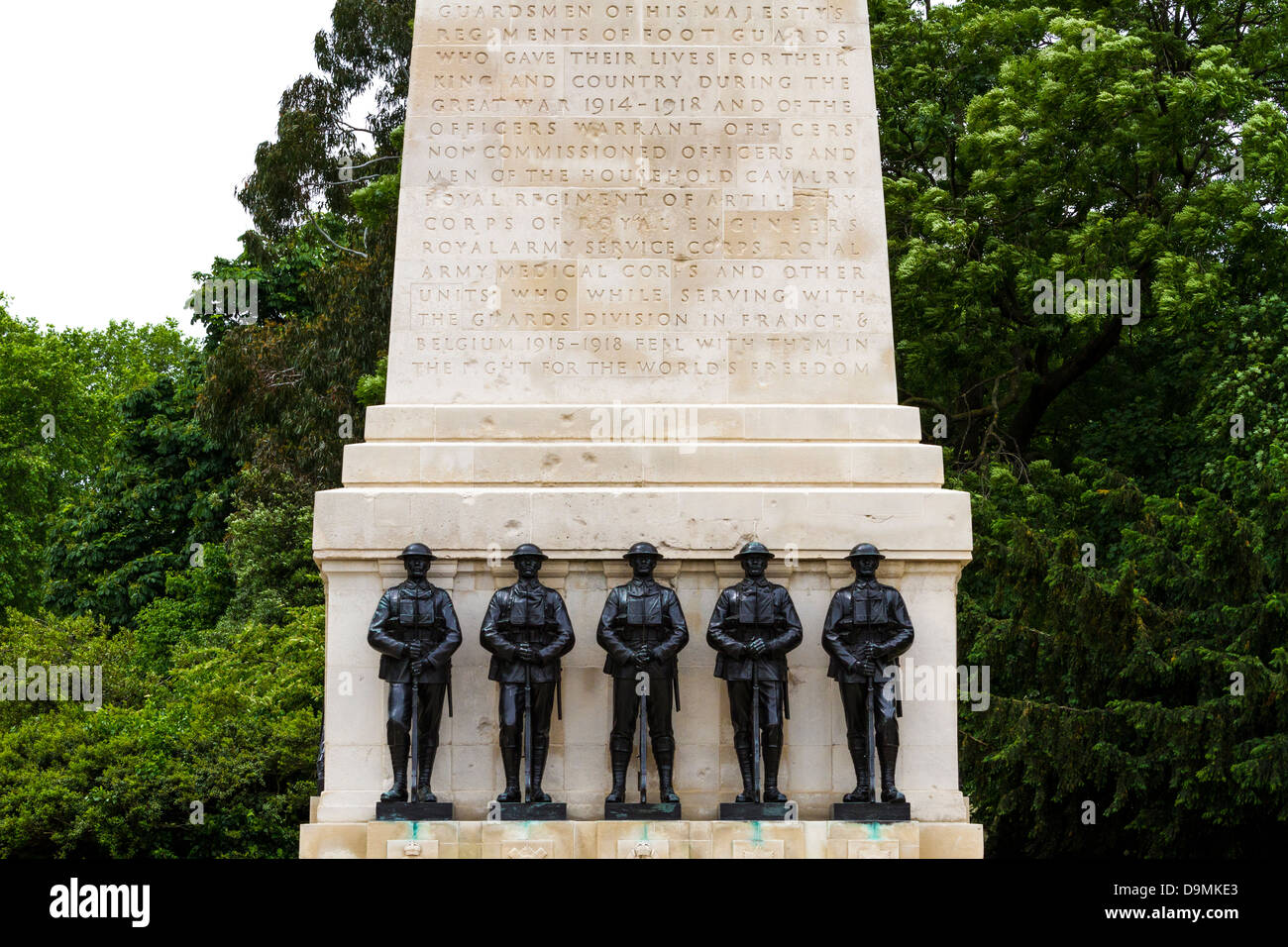 The Guards Memorial, Horse Guards Parade, Whitehall, London, UK. The ...