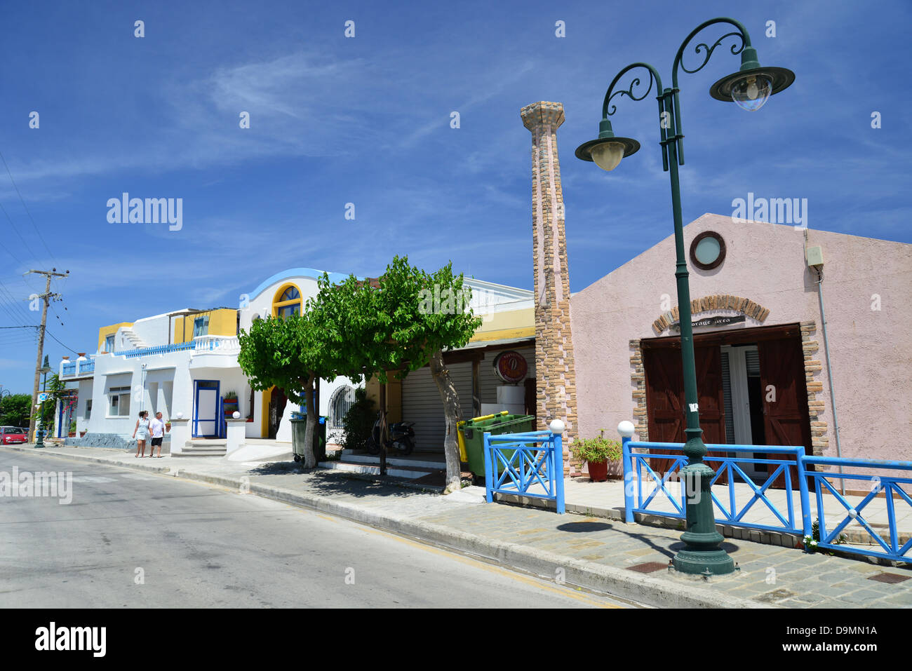 Resort town centre, Faliraki, Rhodes (Rodos) Region, The Dodecanese ...