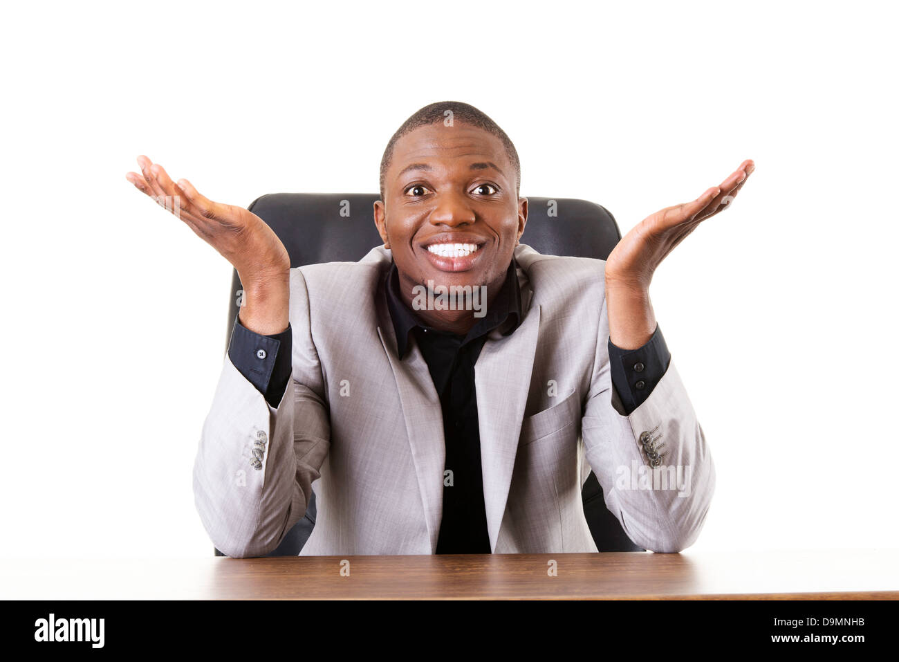 Business man relaxing desk boss hi-res stock photography and images - Alamy