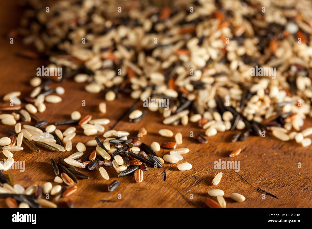 Organic Dry Multi Grain Rice against a background Stock Photo - Alamy