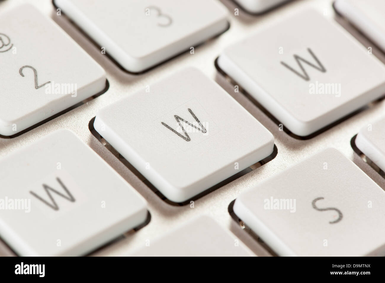 World Wide Web Grey Computer Keyboard with white keys for typing Stock ...